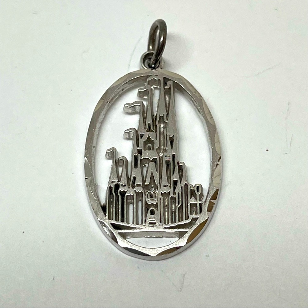 Sterling Silver Walt Disneys Enchanted Castle Charm - Gem